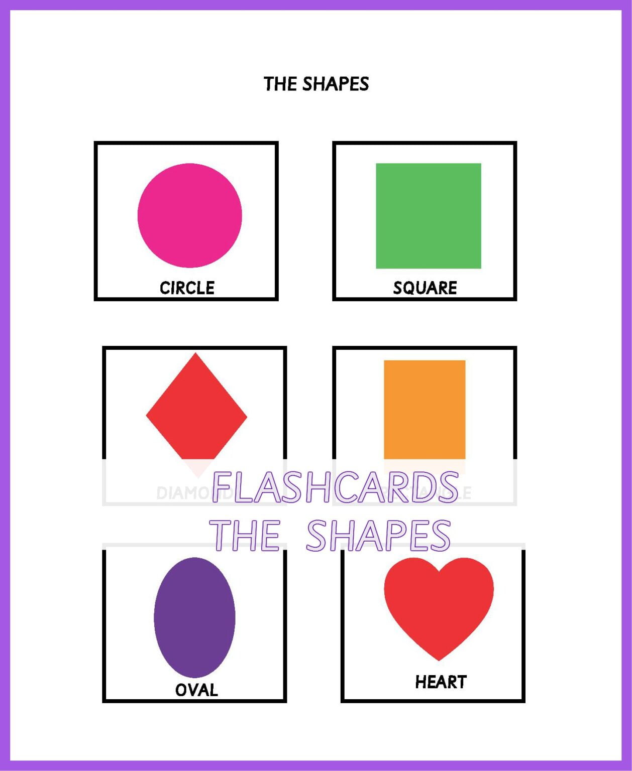 FLASHCARDS The Shapes - Butterflo Kids