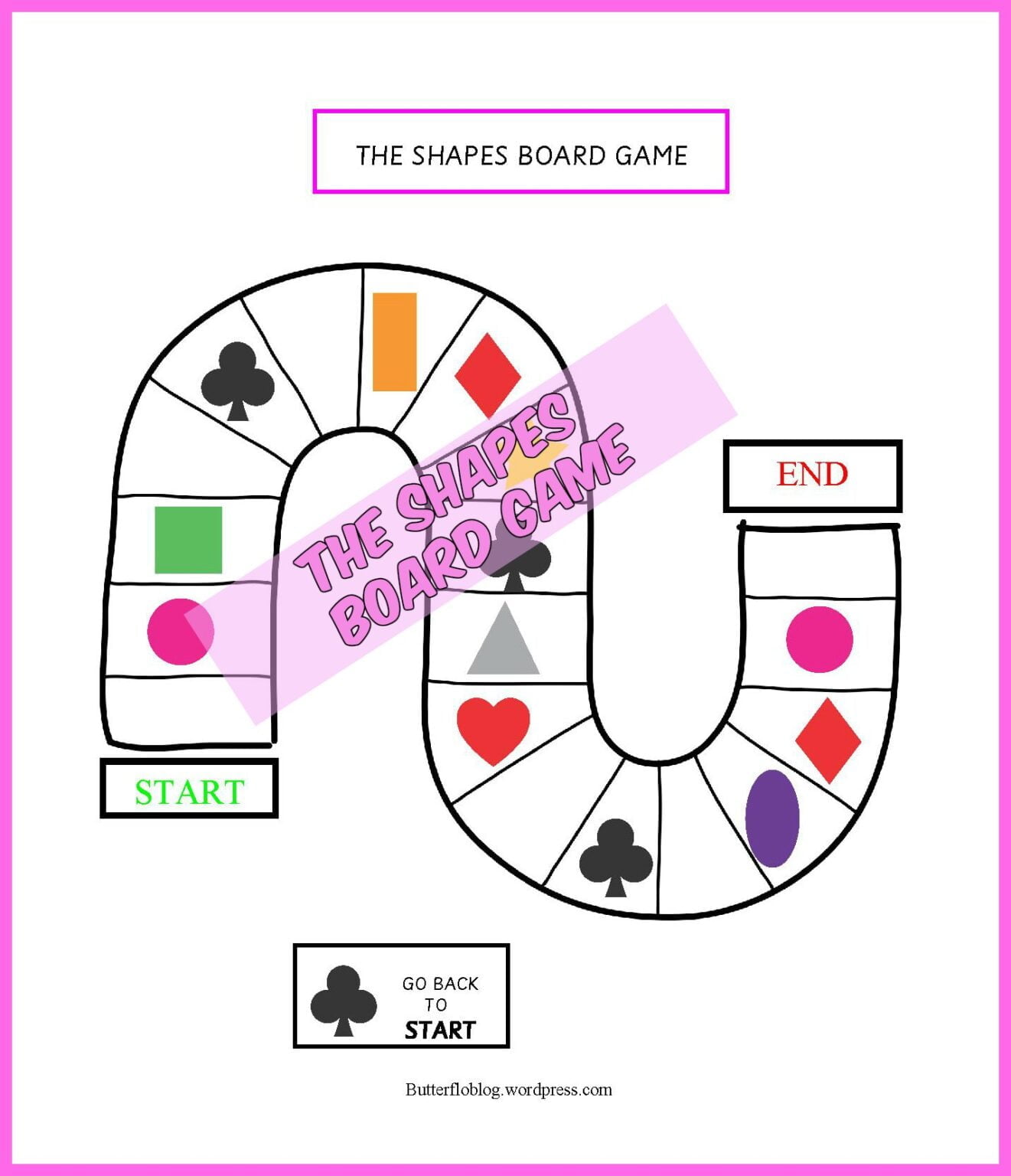 The Shapes - Board Game - Butterflo Kids