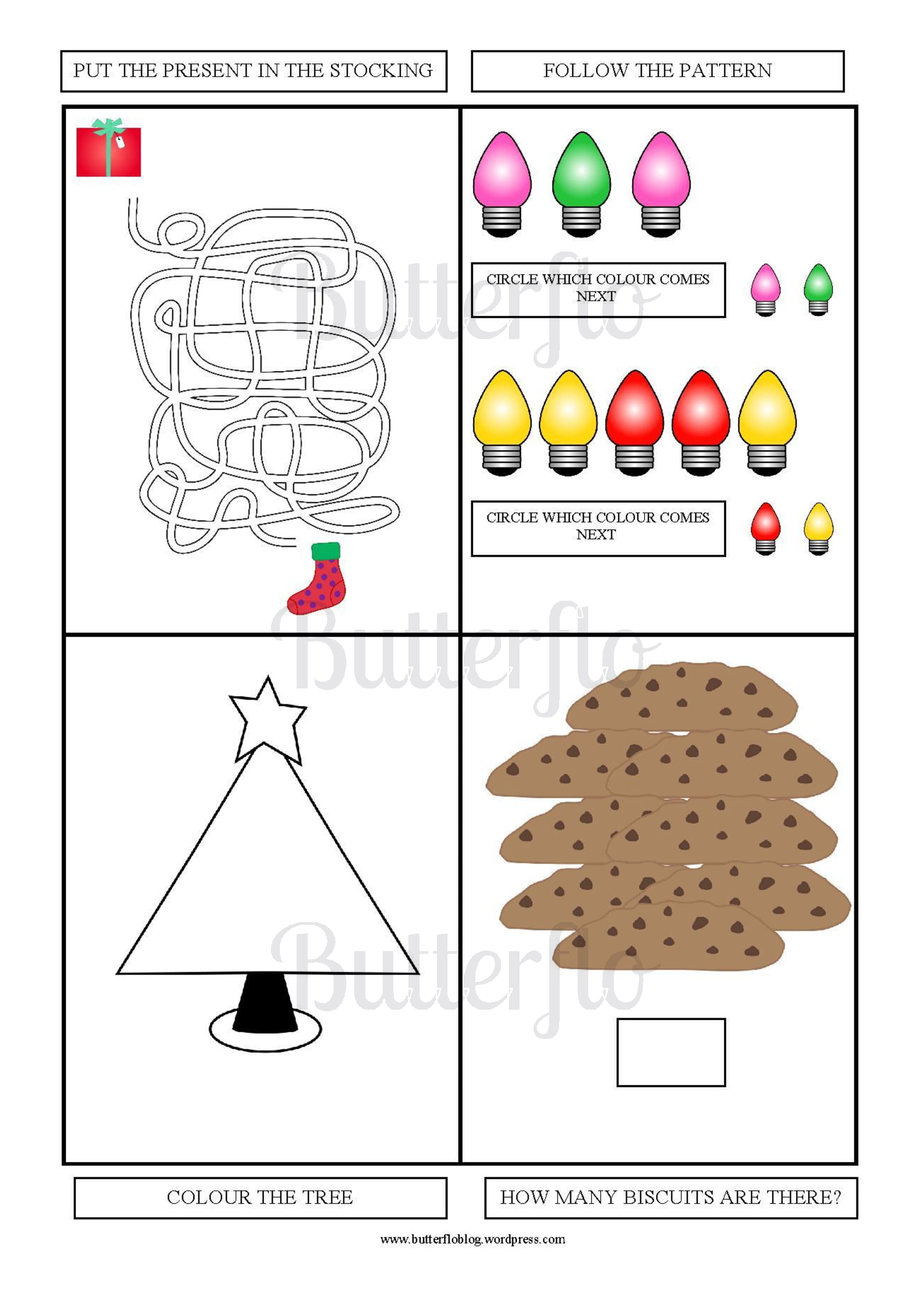 Christmas Mini Activities - Butterflo Kids