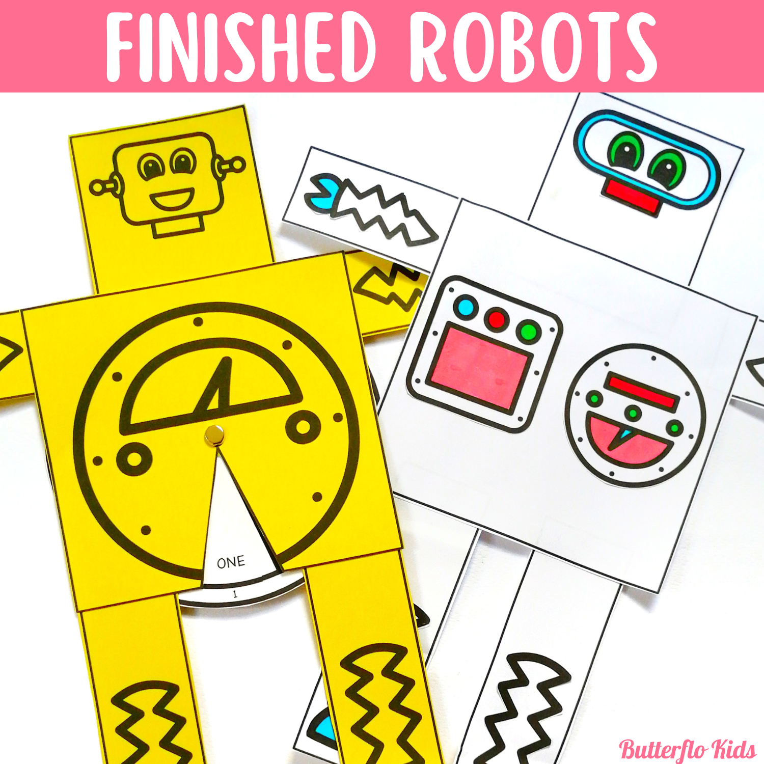 Counting 1-10 Robot Craft - Butterflo Kids