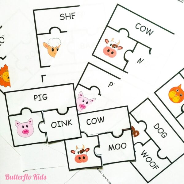 Animal Sounds For Kids (FREE Puzzles) - Butterflo Kids
