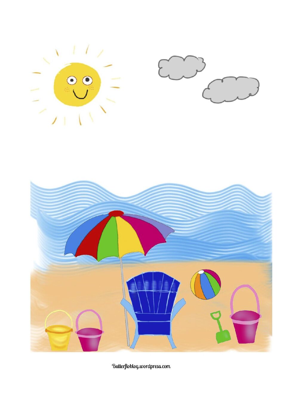 Create Your Own Beach Theme Activity - Butterflo Kids