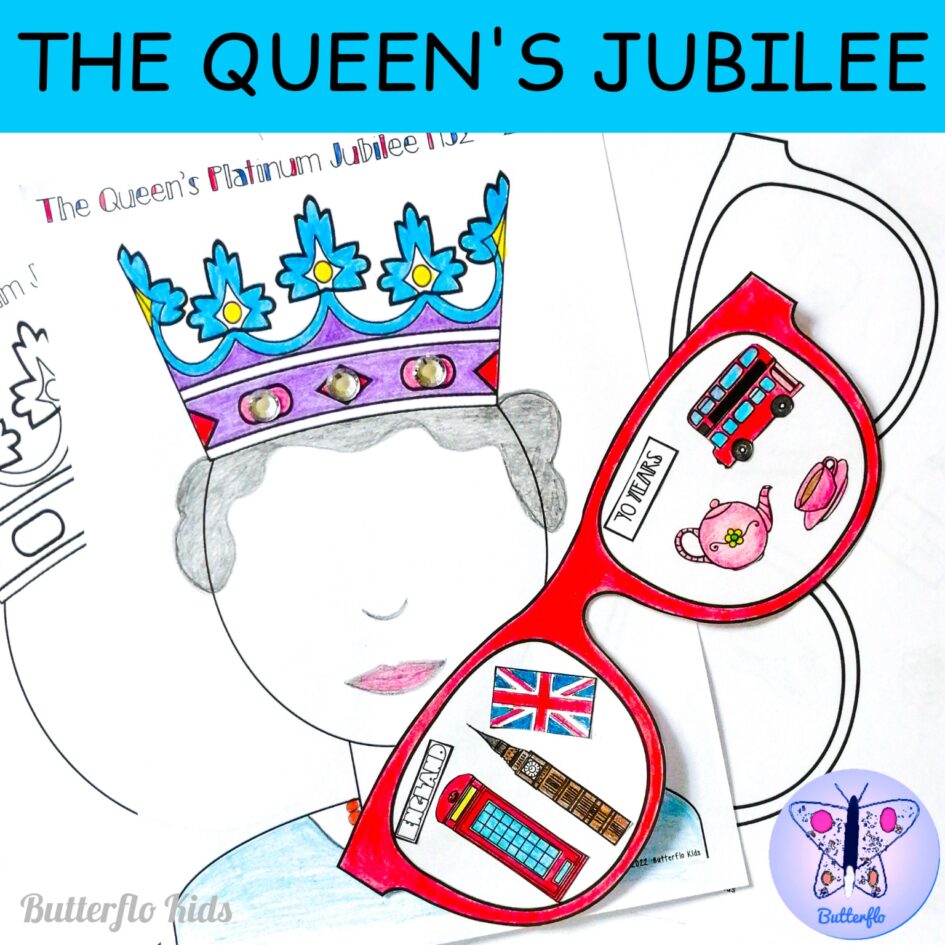 The Queen's Platinum Jubilee 1952-2022 Craft - Butterflo Kids