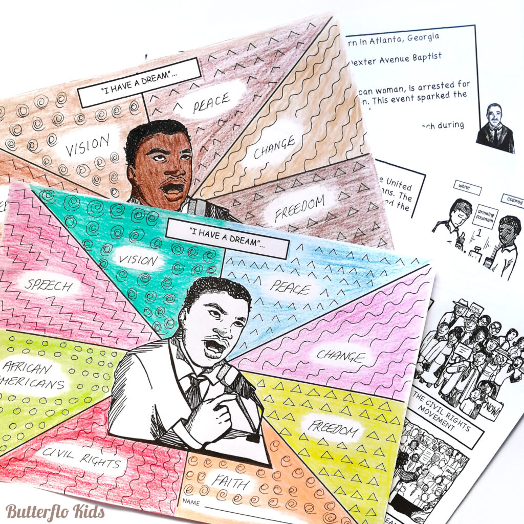 Martin Luther King Jr Black History Month (Lesson) - Butterflo Kids