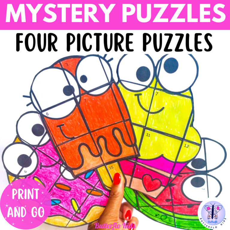 SUMMER ARTS AND CRAFTS - Mystery Puzzles - Butterflo Kids
