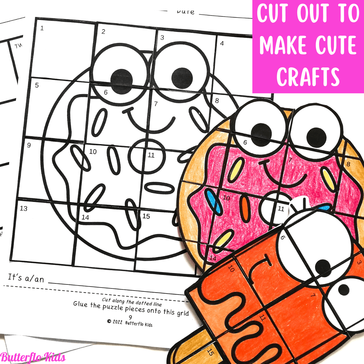 SUMMER ARTS AND CRAFTS - Mystery Puzzles - Butterflo Kids