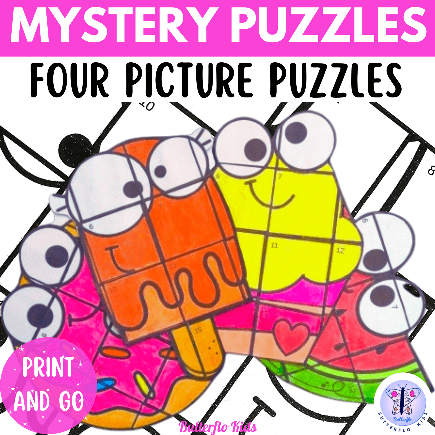 SUMMER ARTS AND CRAFTS - Mystery Puzzles - Butterflo Kids