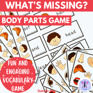 ESL Body Parts Game (What's Missing?) - Butterflo Kids