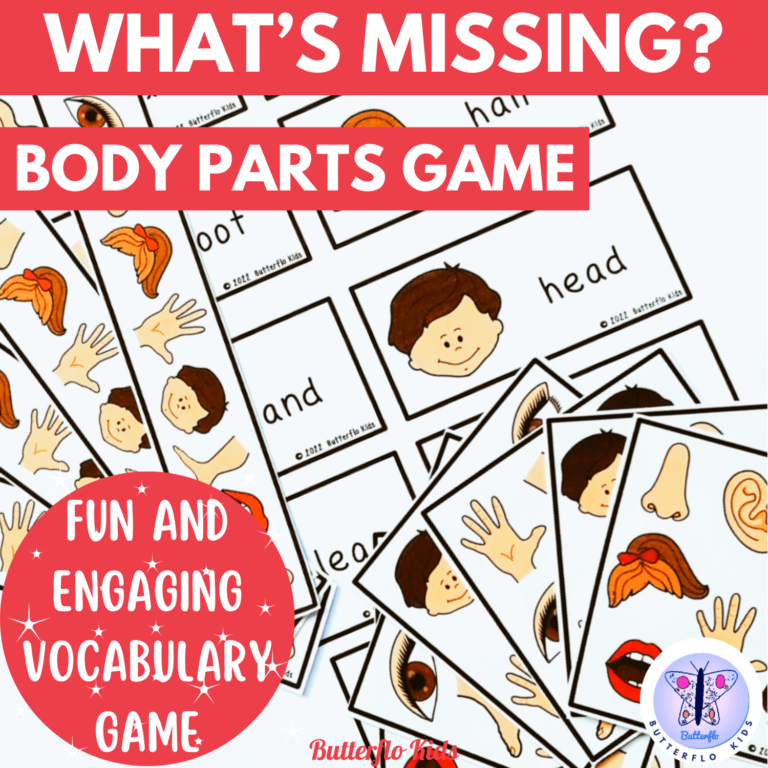 ESL Body Parts Game (What's Missing?) - Butterflo Kids
