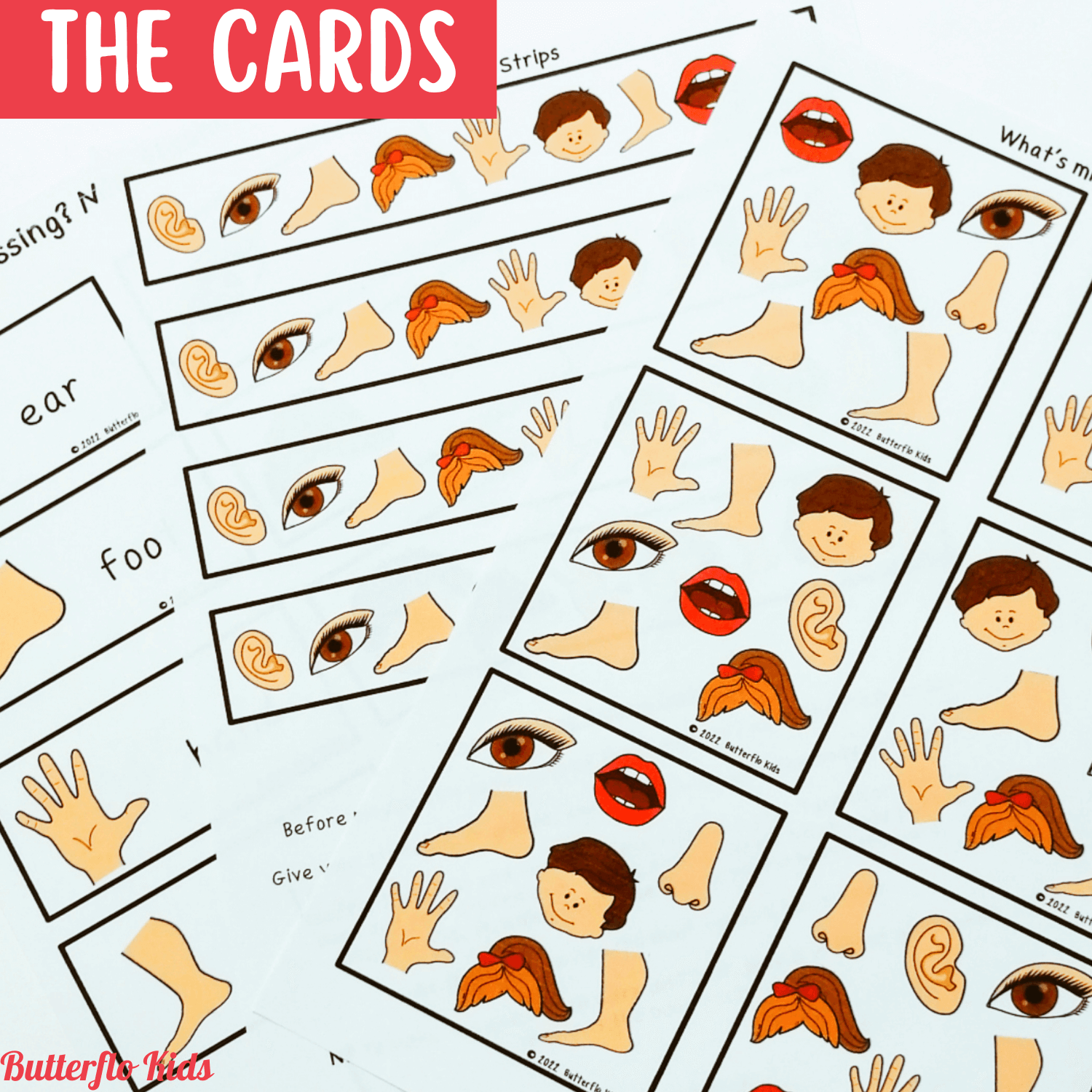 ESL Body Parts Game (What's Missing?) - Butterflo Kids