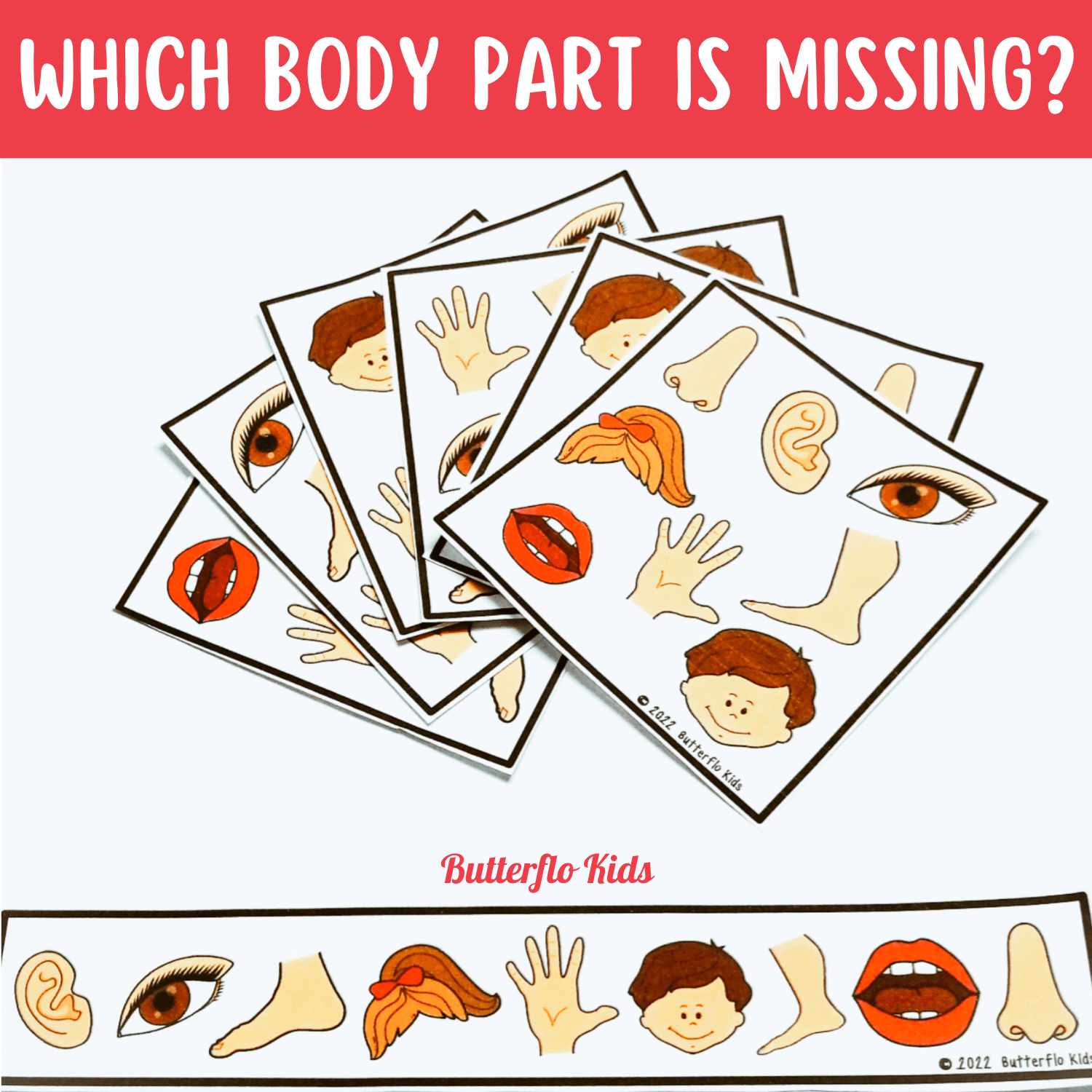 ESL Body Parts Game (What's Missing?) - Butterflo Kids