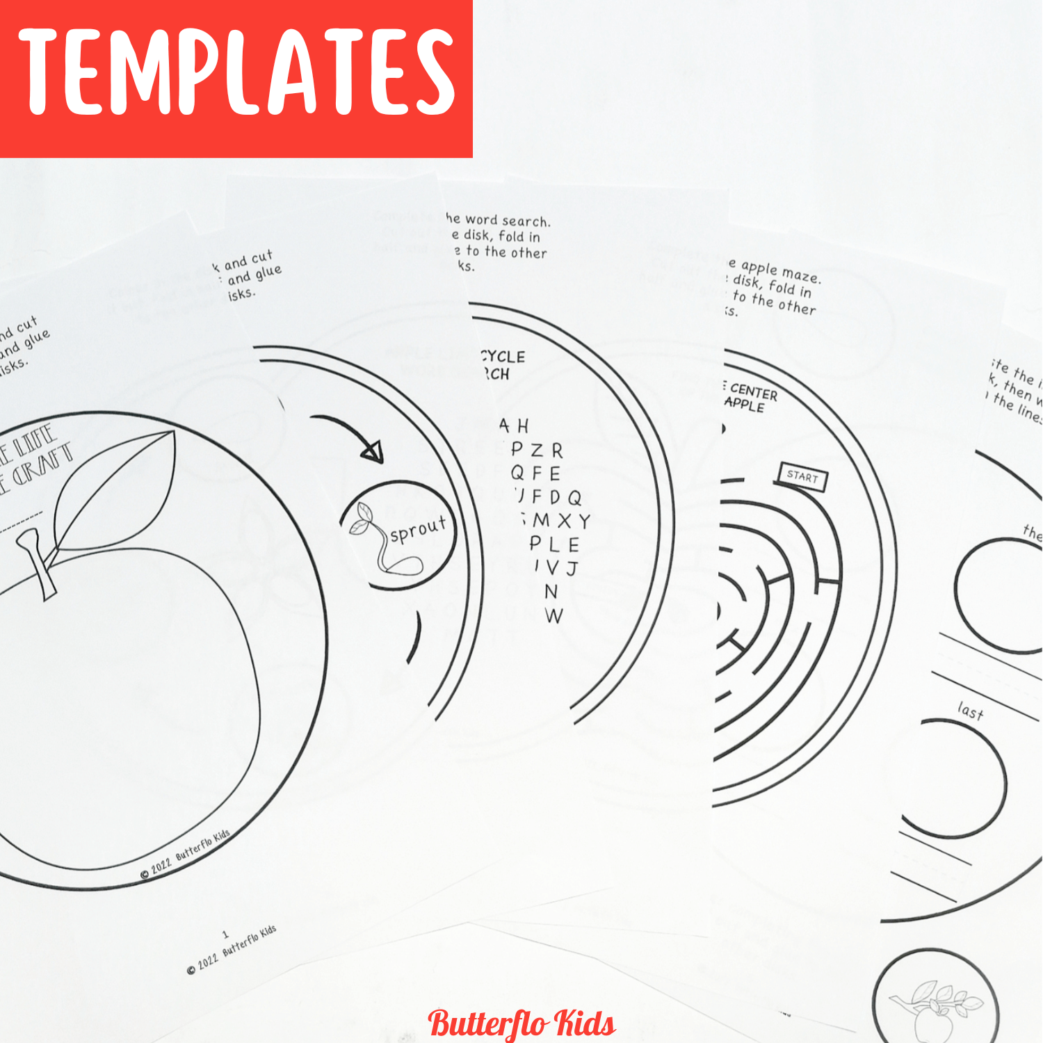 Apple Life Cycle Craft - Butterflo Kids