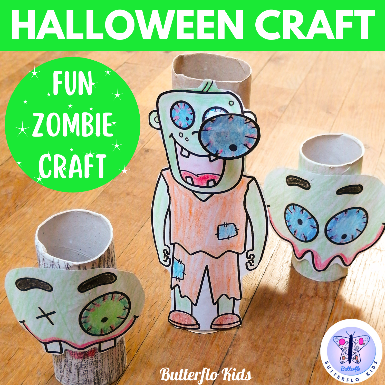 Halloween Zombie Craft - Butterflo Kids