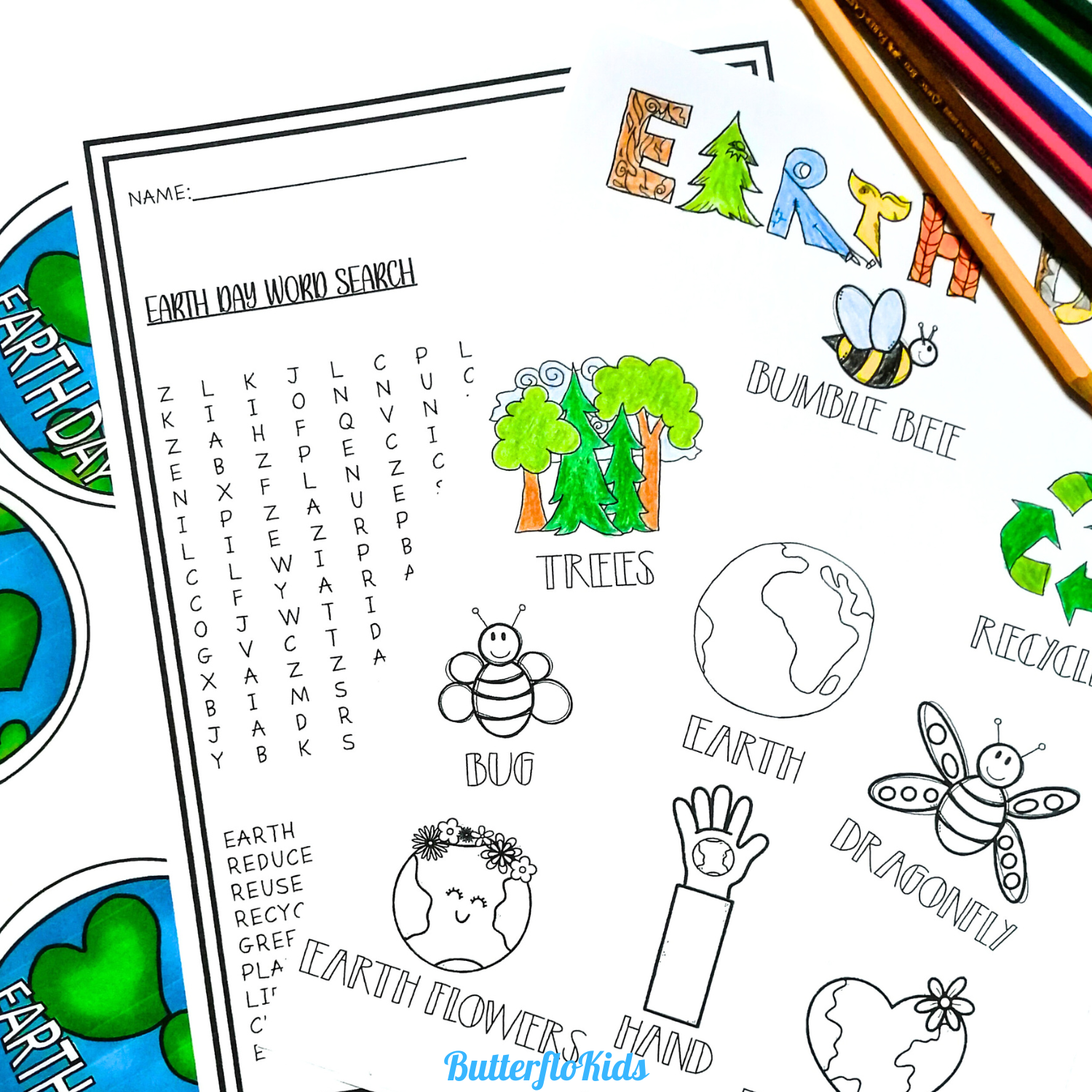 Earth Day Craft - Butterflo Kids