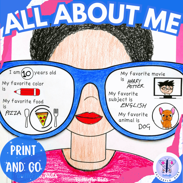 All About Me Craft - Butterflo Kids