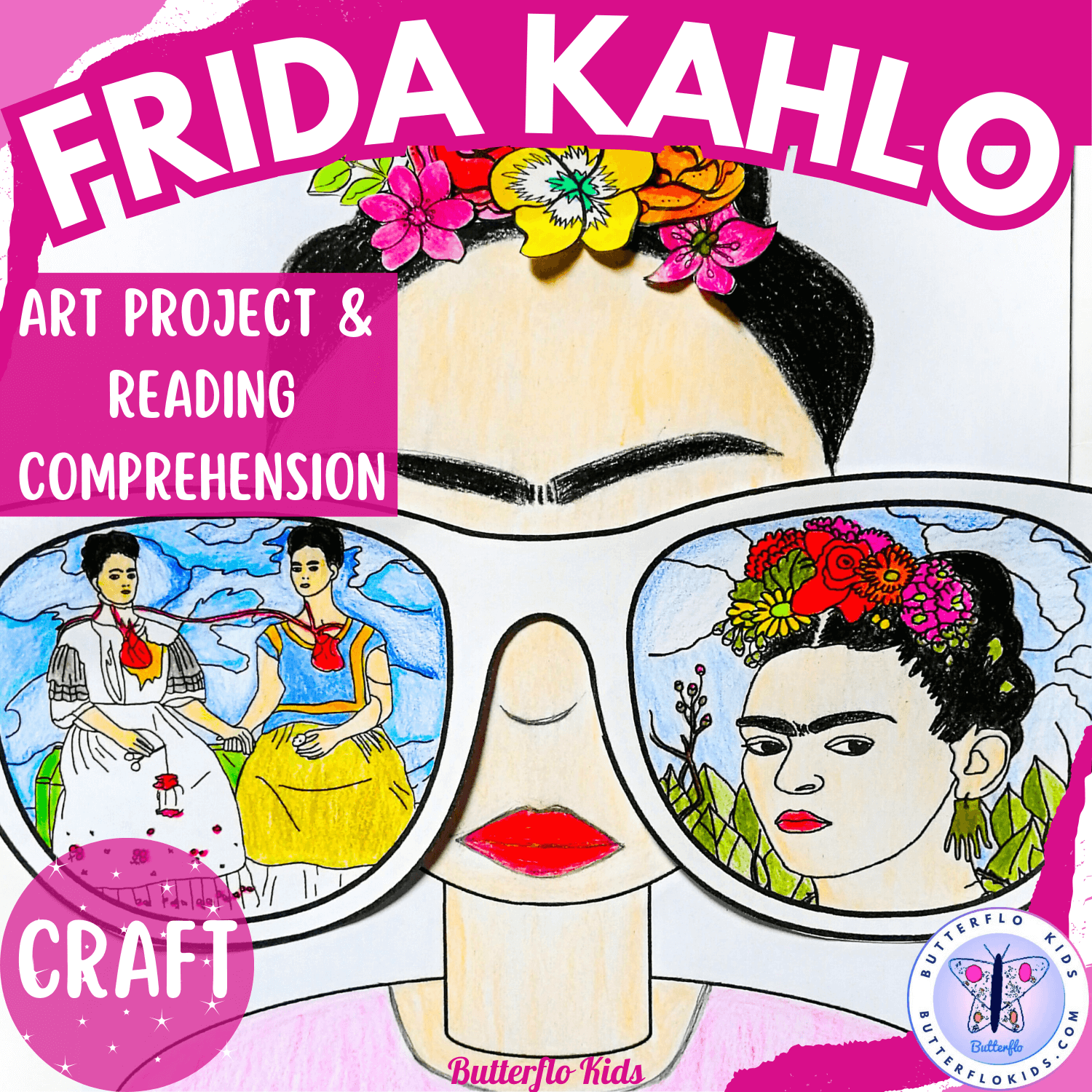 Frida Kahlo Women's History Month Reading Comprehension - Butterflo Kids