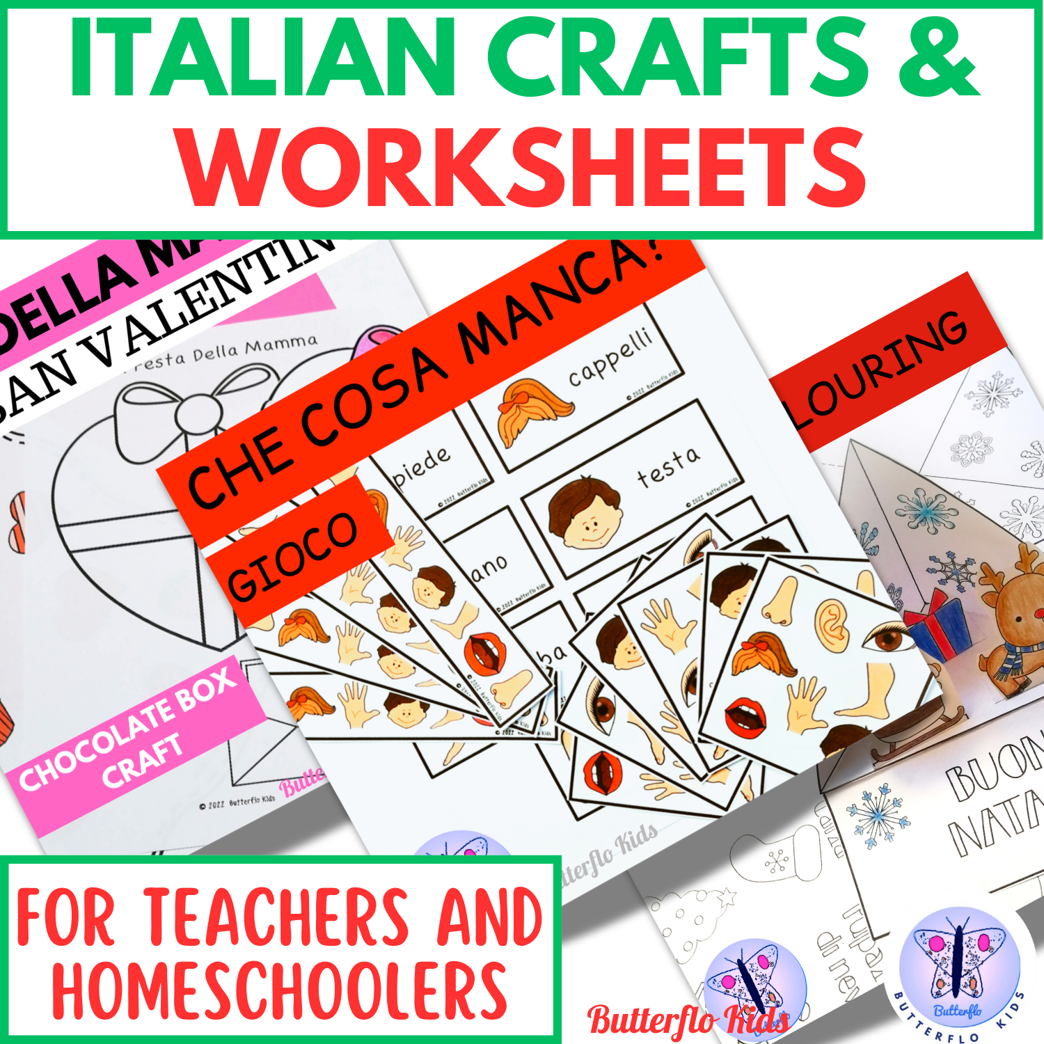 Italian Crafts and Worksheets for Kids - Butterflo Kids